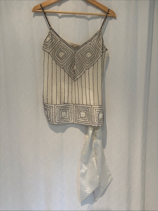 Karen Millen | Tops | Karen Millen Y2k Vintage White Beaded Evening Top ...